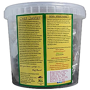 Front Porch Pets - Chef David Horse Treats Healthy Real Food Horse Treats, No Added Sugar, No Artificial Flavors, Stall Treats for Horses, Made in The USA - Whickers Minty Greens, 24oz