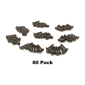 10 x1-1/4" SS Phillips Truss Head Screw Set 80 Piece Dock Bumper Edging Piling Cone Fastener