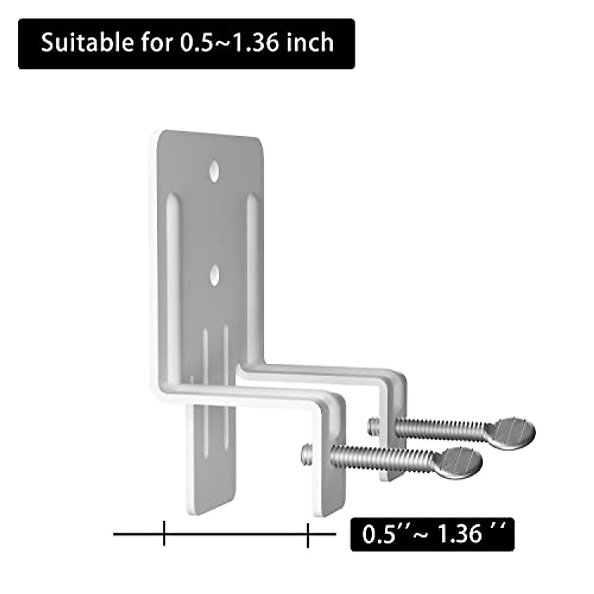Woozuro Non Slip Mattress Gaskets for Bed Frame, Mattress Holder in Place Gripper， Keep Mattress from Sliding Stopper, 6 Pcs White Baffle Fit for Box Spring, Wide Applicability