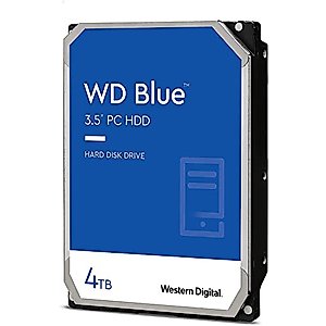 Western Digital 4TB WD Blue PC Internal Hard Drive HDD - 5400 RPM, SATA 6 Gb/s, 256 MB Cache, 3.5" - WD40EZAZ (Renewed) (WD Factory Recertified)