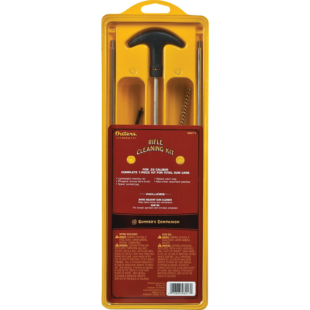 Outers 96217 Kit Rifle .22 Cal Clam, Multi, One Size