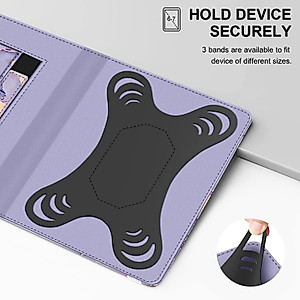 Fintie Universal Case for 6-7 Inch Tablet eReader - Premium PU Leather Sleeve Stand Cover with Card Slot & Hand Strap for 6"- 7" Kindle/Kobo/Nook/Tolino/Pocket Book E-Book Tablet, Lilac Marble