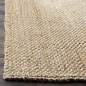 SAFAVIEH Natural Fiber Collection Area Rug - 10' x 14', Natural, Handmade Basketweave Jute, Ideal for High Traffic Areas in Living Room, Bedroom (NF401A)