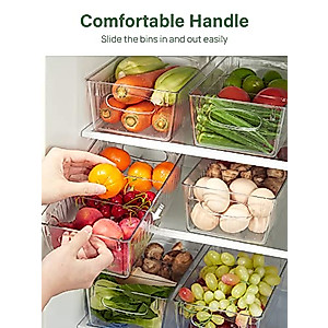 Kootek 28 Pcs Drawer Organizer and 4 Pack Refrigerator Organizer Bins