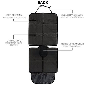KHOMO GEAR - Baby Infant Car Seat Cover Protector - Black - Car Seat Protector