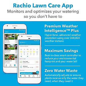 Rachio 16ZULW-C Smart Sprinkler Controller (3rd Generation) + Amazon Smart Plug