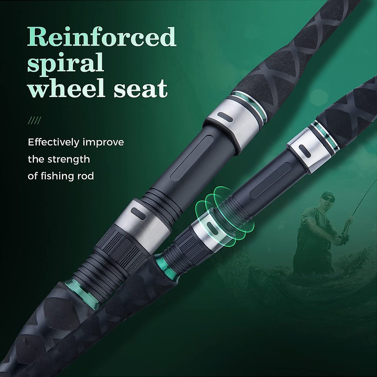 BERRYPRO Surf Spinning Rod IM8 Carbon Surf Fishing Rod (9'/10'/10'6''/11'/12'/13'3'') (10'-Casting-2pc)