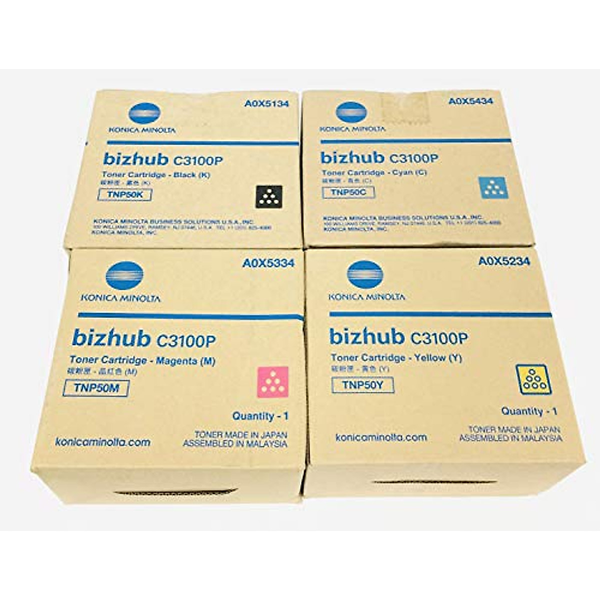Konica Minolta TNP50 Standard Yield Toner Cartridge Set