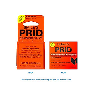 Smile's PRID Drawing Salve by Hyland's, Relief of Topical Pain and Skin Irritations, 18 grams