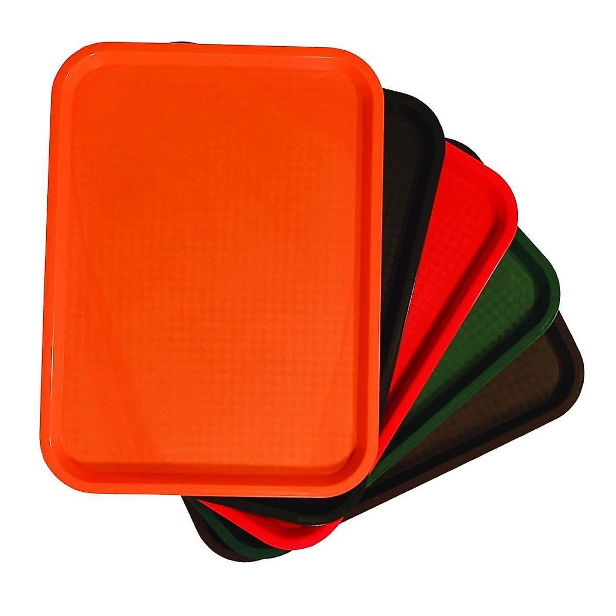 Update International FFT-1014BK Fast Food Tray Black, 10 x 14 in, Polypropylene (Recyclable Plastic)