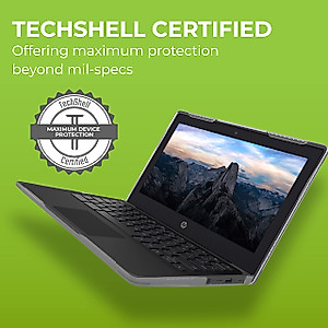 Gumdrop BumpTech Protective Laptop Case Fits HP Chromebook 11 G8/G9 EE (Clamshell). Designed for Kids, K-12 Students, Teachers, and Classrooms – Scratch and Bump Protection – Black