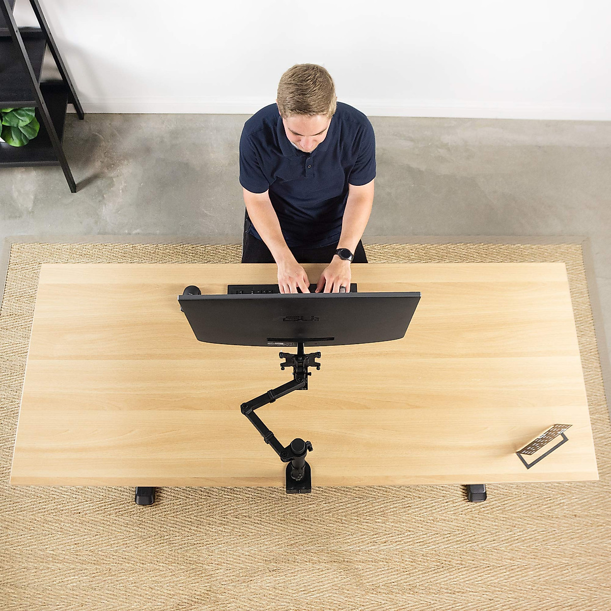 VIVO VESA Adapter Plate Bracket Designed for Asus Monitors MX259H, MX259HS, MX279H, MX25AQ, and MX27AQ, VESA 75x75mm and 100x100mm Conversion Kit (MOUNT-ASMX01)