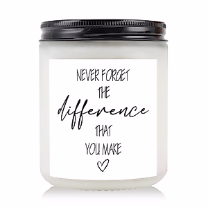 Thank You Gifts for Women, Appreciation Gifts for Teacher, Coworker, Boss, Nurse, Employee, Chaos Coordinator, Funny Farewell & Retirement Gift Ideas - Personalized Lavender Soy Wax Candle (7oz)