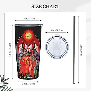 HIKTIEK Earth Wind Musics Fire Stainless Steel Insulated Car Sippy Cup With Lid Travel Mug for Cold Hot 20 oz