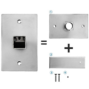 SHARNDY Electric Heated Towel Rack Brushed Square Hardwired Kit for Wall Mounted Brush Nickel Square Towel Warmer ETW13-2A/ETW13/ETW13C (Square Brushed 0.78 x 0.78)