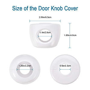 SHINY HANDLES Door Knob Covers Babyproof 2 Pack，Baby Safety Door Handle Covers,Door Knob Safety Cover for Toddlers