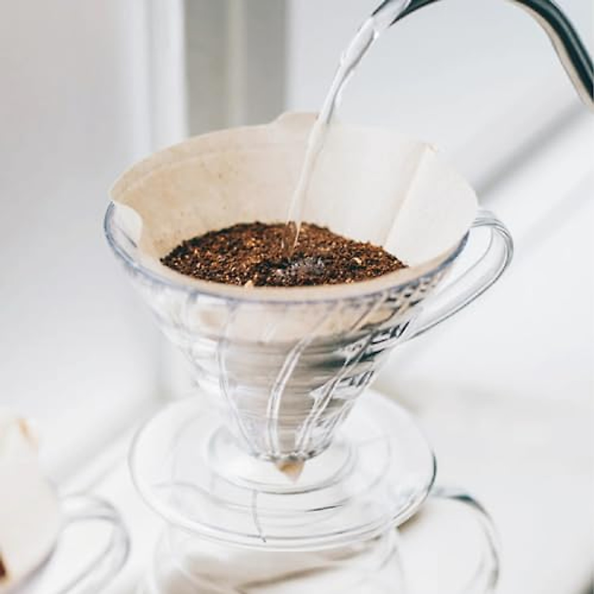 Hario V60 Plastic Coffee Dripper, 02, Clear