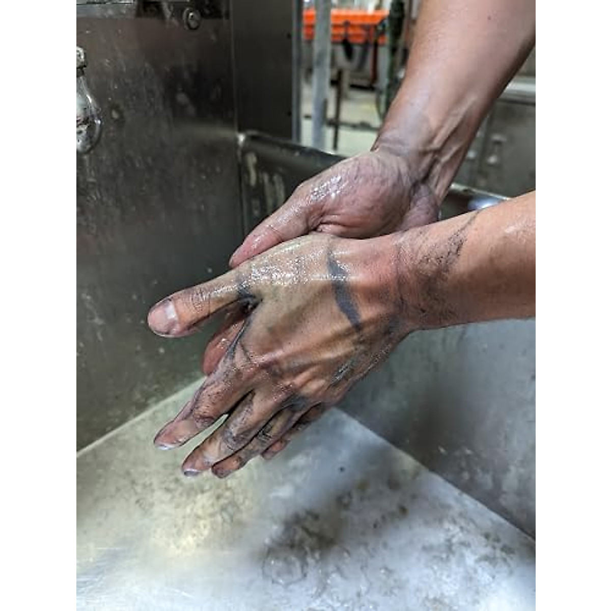 Fast Orange 25219 Pumice Lotion, Heavy Duty Hand Cleaner, Natural Citrus Scent, Waterless Cleaner For Mechanics, Strong Grease Fighter, 1 Gallon