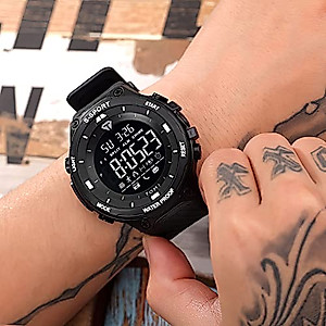 TOMI Mens Digital Watch - Sports Military Waterproof Outdoor Chronograph Wrist Cheap Watches for Men with LED Back Ligh/Alarm/DateGifts for Students Women (Red)