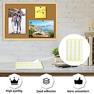 OWLKELA Cork Board 14.6"X 11", Notice Pin Board, Memo Board, Vision Board, Bulletin Board for Office, Classroom or Home, Mounting Hardware and Push Pins Included, Wooden Frame