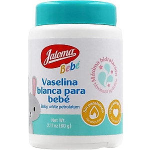 Jaloma Baby White Petrolatum, Prevents Diaper Rash, Softens Baby Skin, 3-Pack of 2.11 Oz, 3 Jars