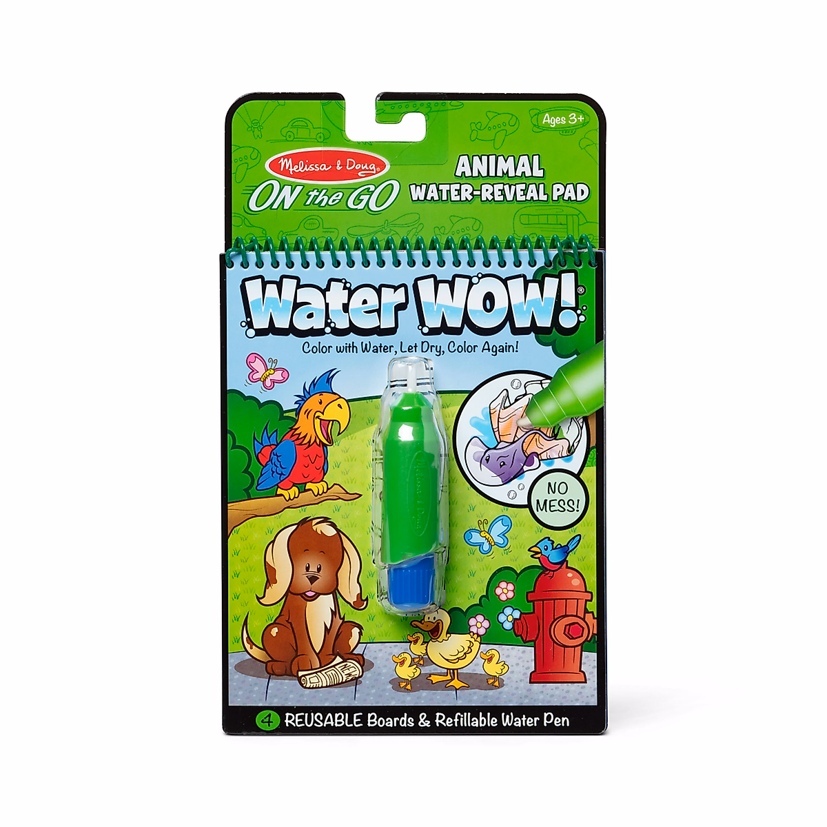 Melissa & Doug On the Go Water Wow! Reusable Water-Reveal Activity Pad - Animals