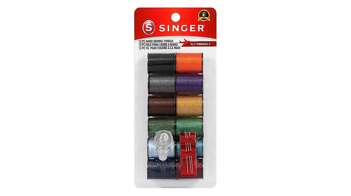 SINGER Hand Sewing Thread - Assorted Colors Set of 12