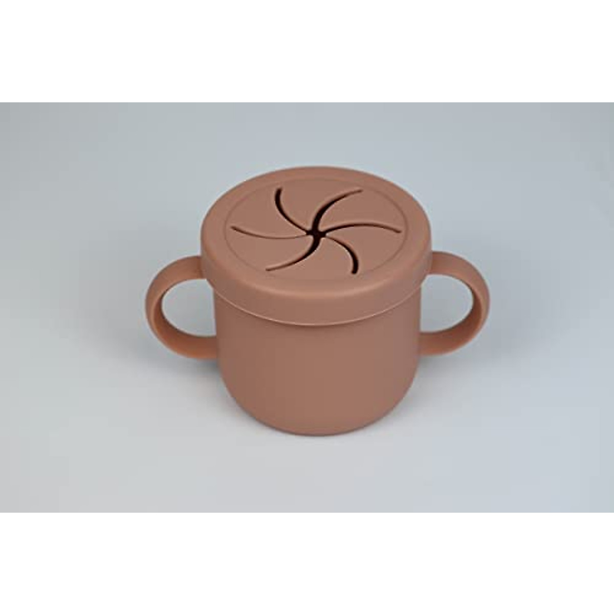 Silleebee Silicone 5-in-1 Toddler Open Training Cup | 3 Interchangeable Lids with Straw and Handles | Sippy and Snack Option for Babies | Infant 6 mos+