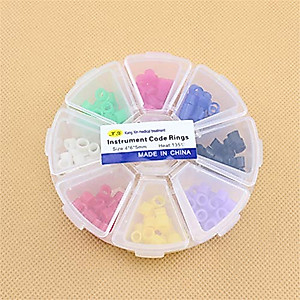 160pcs Medical Instruments Code Rings Silicone Dental Code Rings for Hospital dental implant o rings