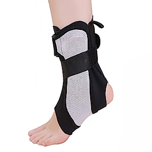 WILLQ Ankle Brace Best Support for Stability Ankle Sprain Roll Strains for Protection Sprain Support for Volleyball Baseball Football Post-op Cast Support and Injury Protection,Lager
