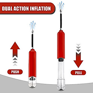 ONG NAMO Ball Pump with 10 Needles for Sports Basketball Soccer Ball Football, Portable Hand Air Pump Kit for Inflating, Soccer & Basketball Pump with 2 Nozzles Extension