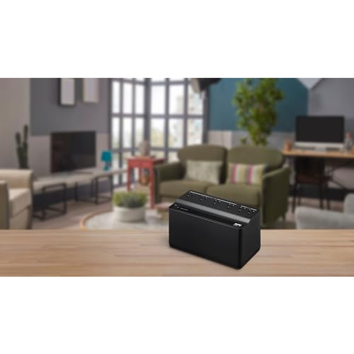 APC UPS Battery Backup Surge Protector, 425VA Backup Battery Power Supply, BE425M, Black