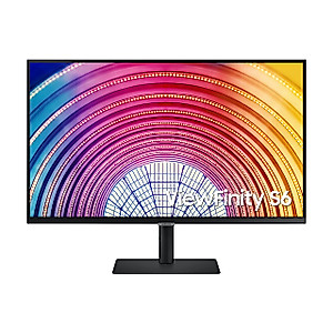 SAMSUNG Business S60A Series 32 Inch Viewfinity QHD 2540x1440 Computer Monitor, VA 75 Hz, HDR10, DP, HDMI, Headphone, USB 3.0 Hub, 3-Yr WRNTY (S32A604NWN), Black