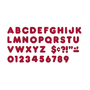 TREND enterprises, Inc. Maroon 4" Casual Uppercase Ready Letters