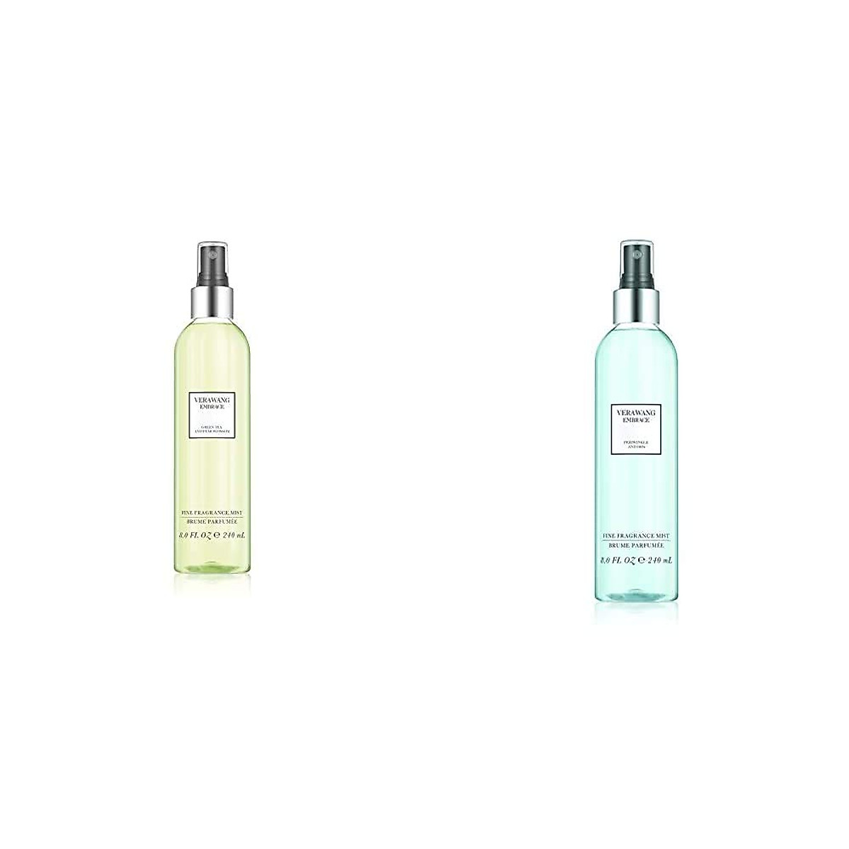 Vera Wang Embrace Body Mist Spray for Women, Green Tea & Pear Blossom, 8 Fluid Oz with Periwinkle and Iris Scent, 8 Ounce Body Mist Spray Passionate