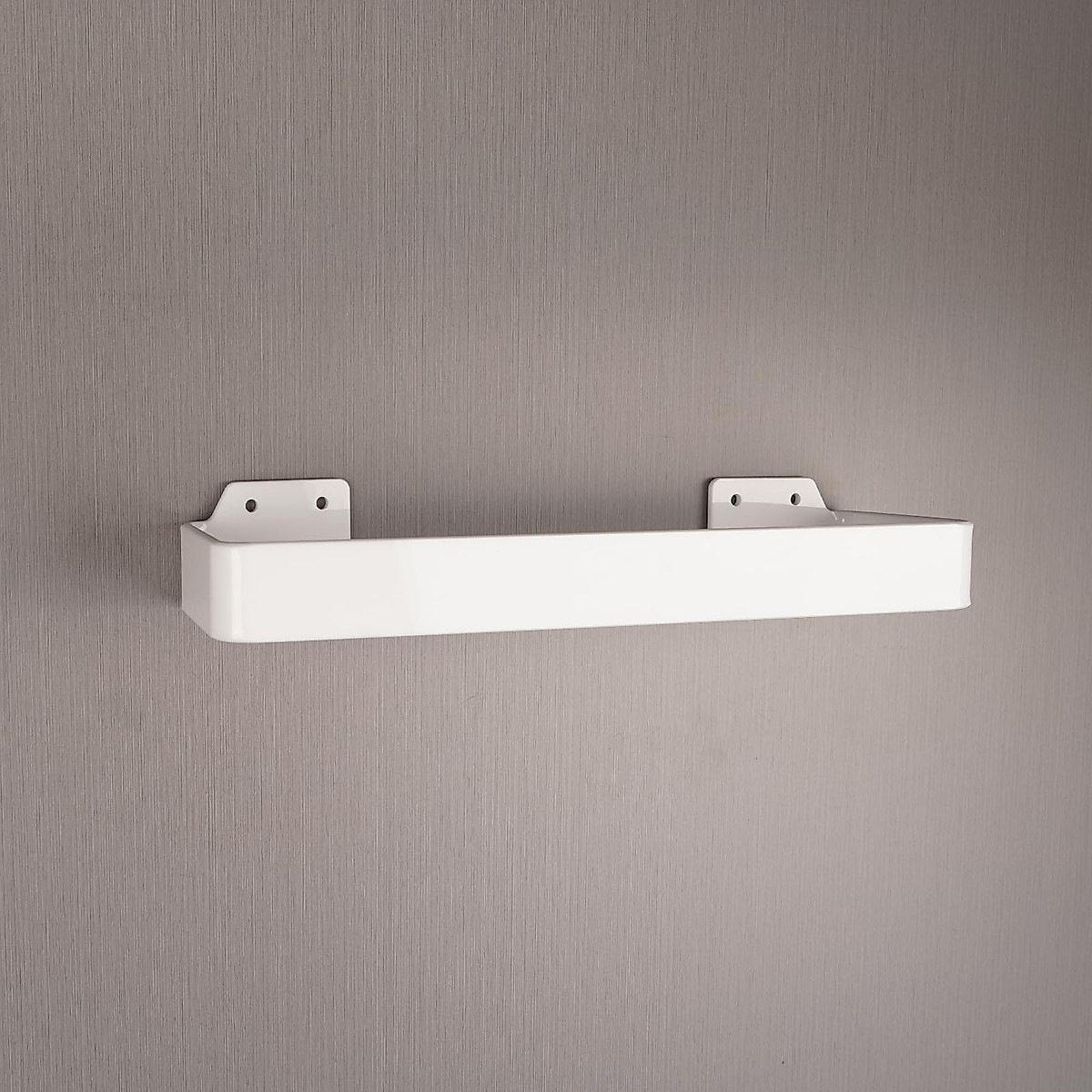 12.6Inches Hand Towel Holder, Self Adhesive Towel Rack for Bathroom Wall Mounted, Acrylic Towel Hanger (White)