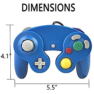 Reiso Classic NGC Wired USB Controller for Windows PC MAC(blue1)