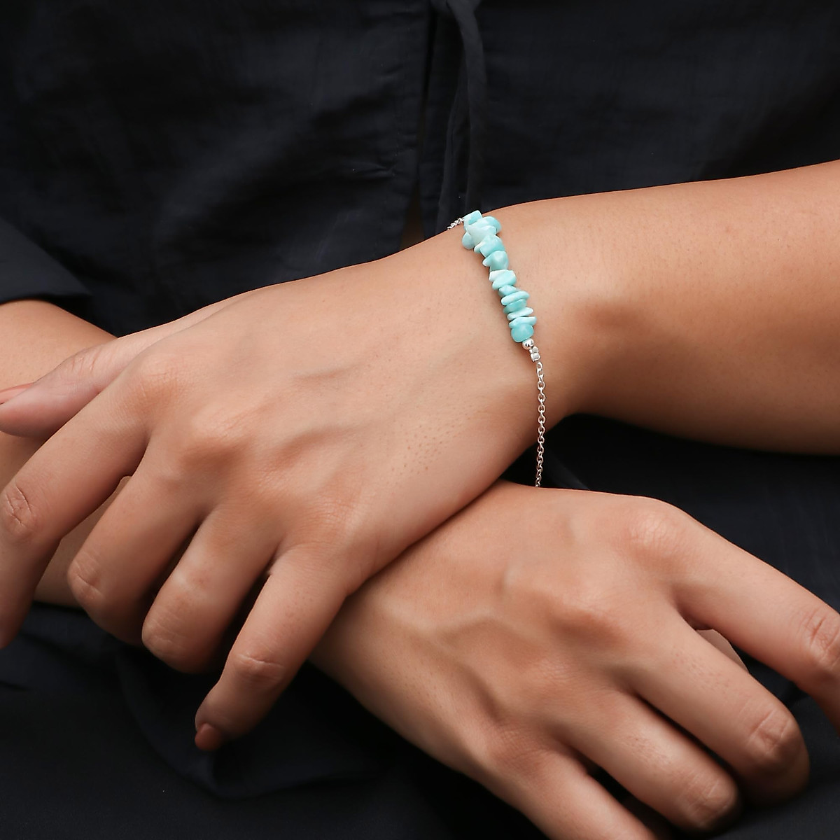 Gempires Natural Purple Amethyst Crystal Bracelet February Birthstone Gifts Hypoallergenic 8 Inch Silver Plated Lightweight Bracelets For Women