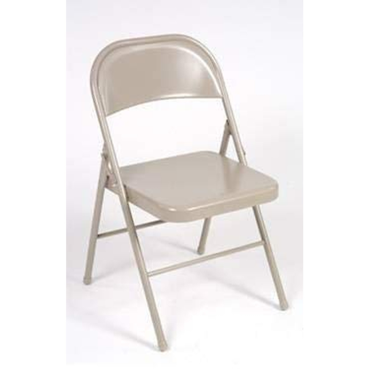 Cosco All Steel Folding Chair, 4 Pack, Antique Linen