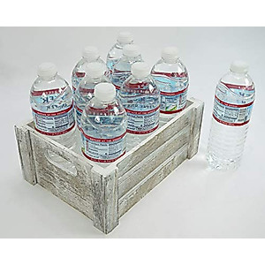 Admired By Nature Rustic White Set of 3 Distressed Decorative Wood Crates Storage Container