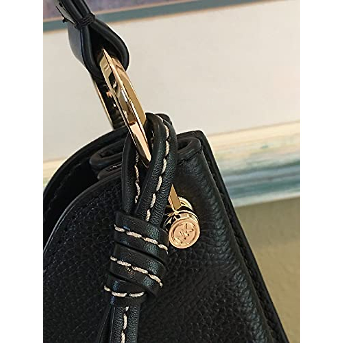 Michael Kors Women's Joan Large Slouchy Shoulder Bag Style 35S1GV9L3L (Black)