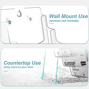 MaxGear Brochure Holder 4 Tier 6x9 inch Brochure Display Stand Flyer Holder Acrylic Brochure Holders Clear Pamphlet Holder Display Stand Literature Holder Wall Mount or Countertop, 2 Pack