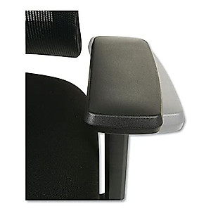 Alera Elusion II Series Mesh Mid-Back Synchro Seat Slide Chair, Supports Up to 275 lb, 17.51" to 21.06" Seat Height, Black