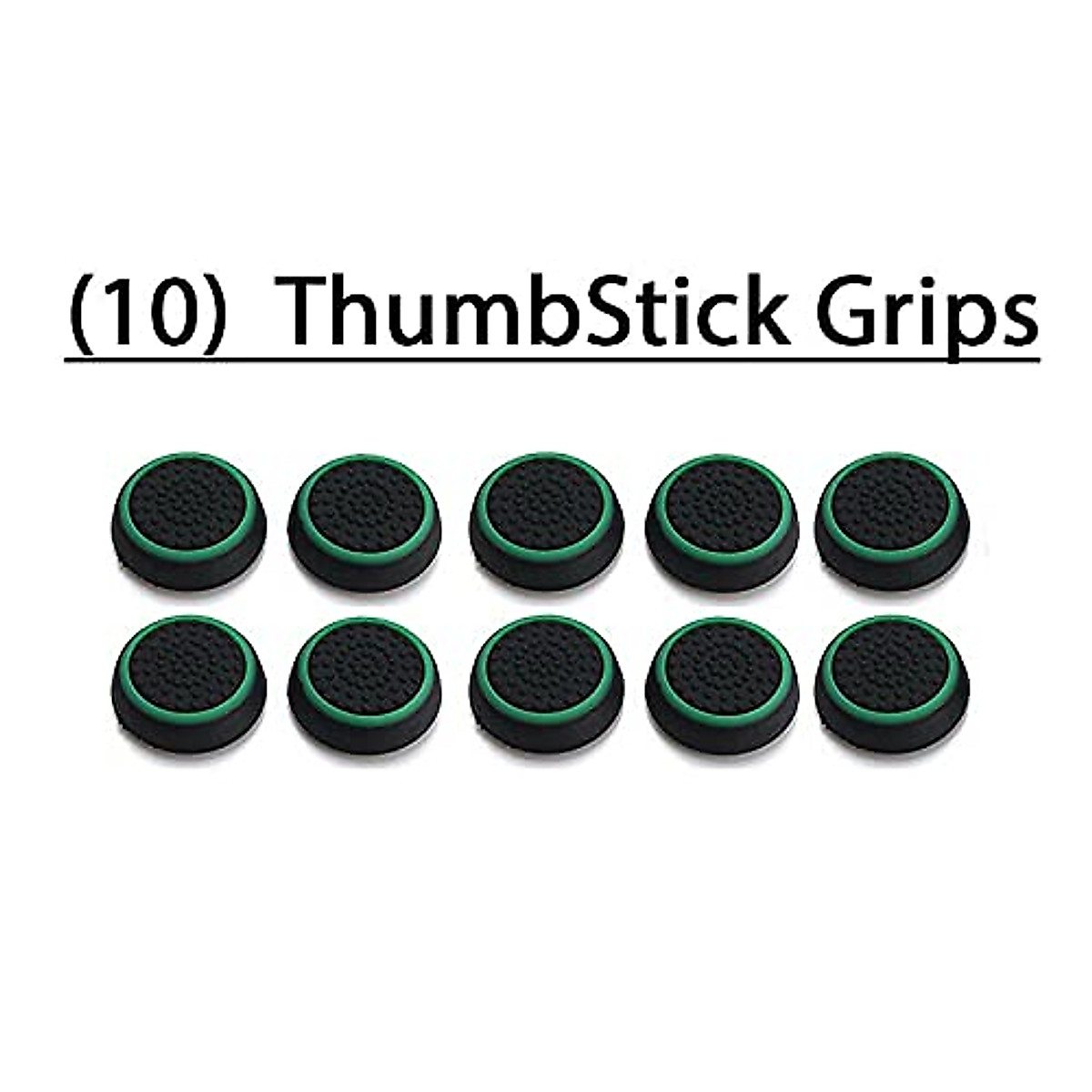 10 Pcs Silicone Cap Joystick Thumb Grip Protect Cover for Ps3 Ps4 Ps5 Xbox 360 Xbox One Xbox Series X Wii U NSwitch Pro Controllers Game Controllers