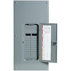 Square D - HOM1632L225PGC Homeline 225-Amp 16-Space 32-Circuit Indoor Main Lugs Load Center with Cover and Ground Bar, Plug-on Neutral Ready