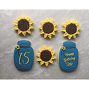 Sunflower Cookie Cutter 3.5" Made in USA by Ann Clark