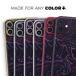 Design Skinz Liquid Abstract Paint Remix V26 - DesignSkinz Protective Vinyl Decal Wrap Skin Cover Compatible with The Apple iPhone 7 (Full-Body, Screen Trim & Back Glass Skin)
