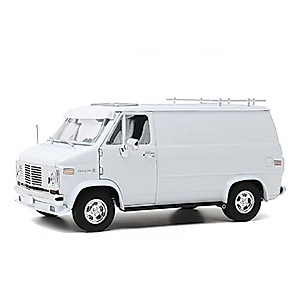 1976 Chevy G-Series Van, White - Greenlight HWY18023-1/18 Scale Diecast Model Car