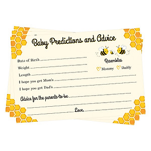 Bee Baby Predictions and Advice Cards - 24 count