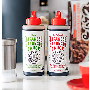 Bachan's Japanese Barbecue Sauce 2 Pack - 1 Original, 1 Yuzu - BBQ Sauce for Wings, Chicken, Beef, Pork, Seafood, Noodles, and More. Non GMO, No Preservatives, Vegan, BPA free